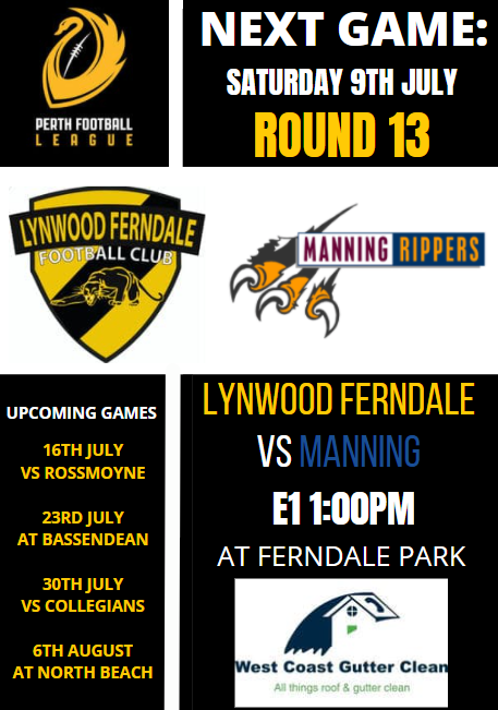 Next Game - Lynwood Ferndale Football Club - Home of the Mighty Panthers